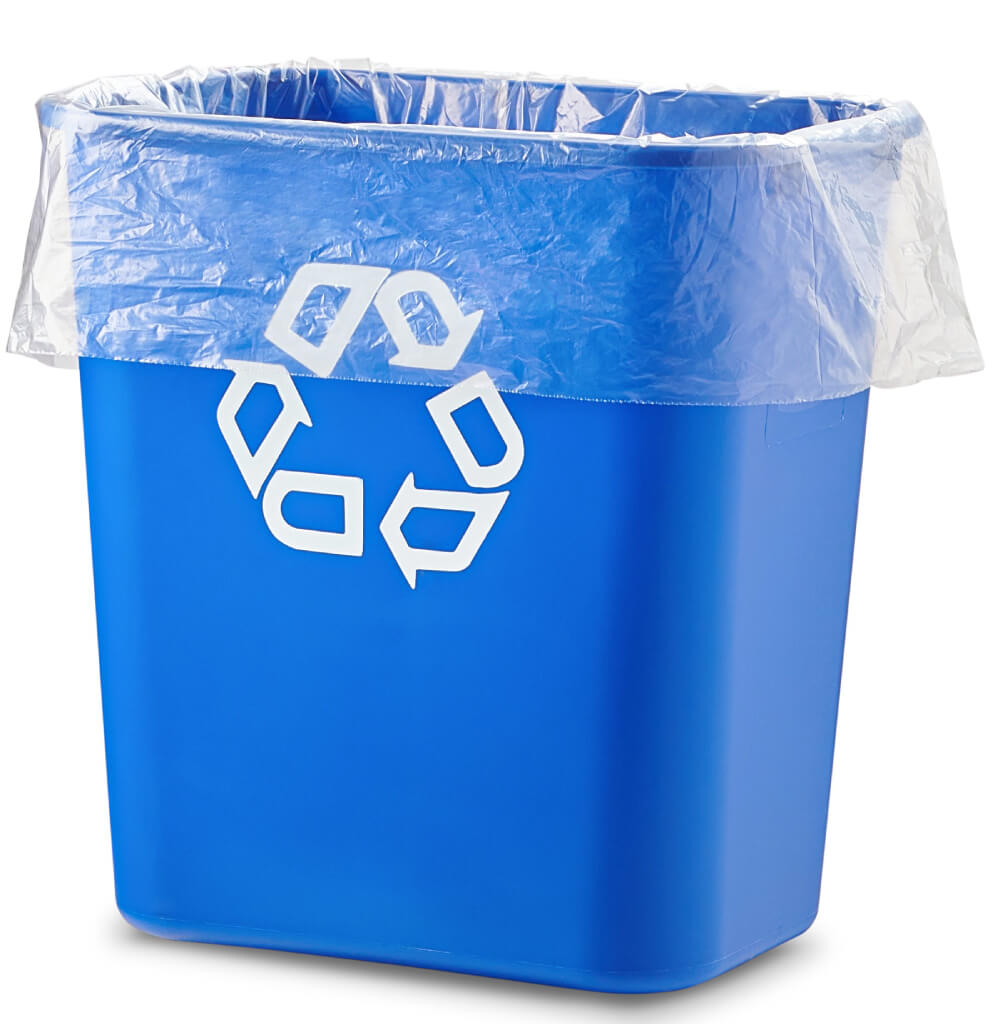 7 Gallon 6 Mic Clear Trash Bag | Central Poly