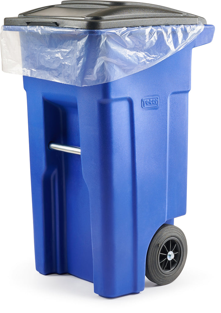 45 Gallon 16 Mic Clear Trash Bags | Central Poly