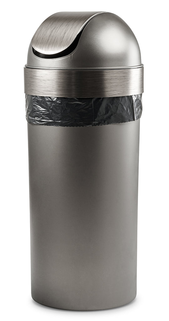 7-10 Gallon 6 Mic Black Trash Bag | Central Poly