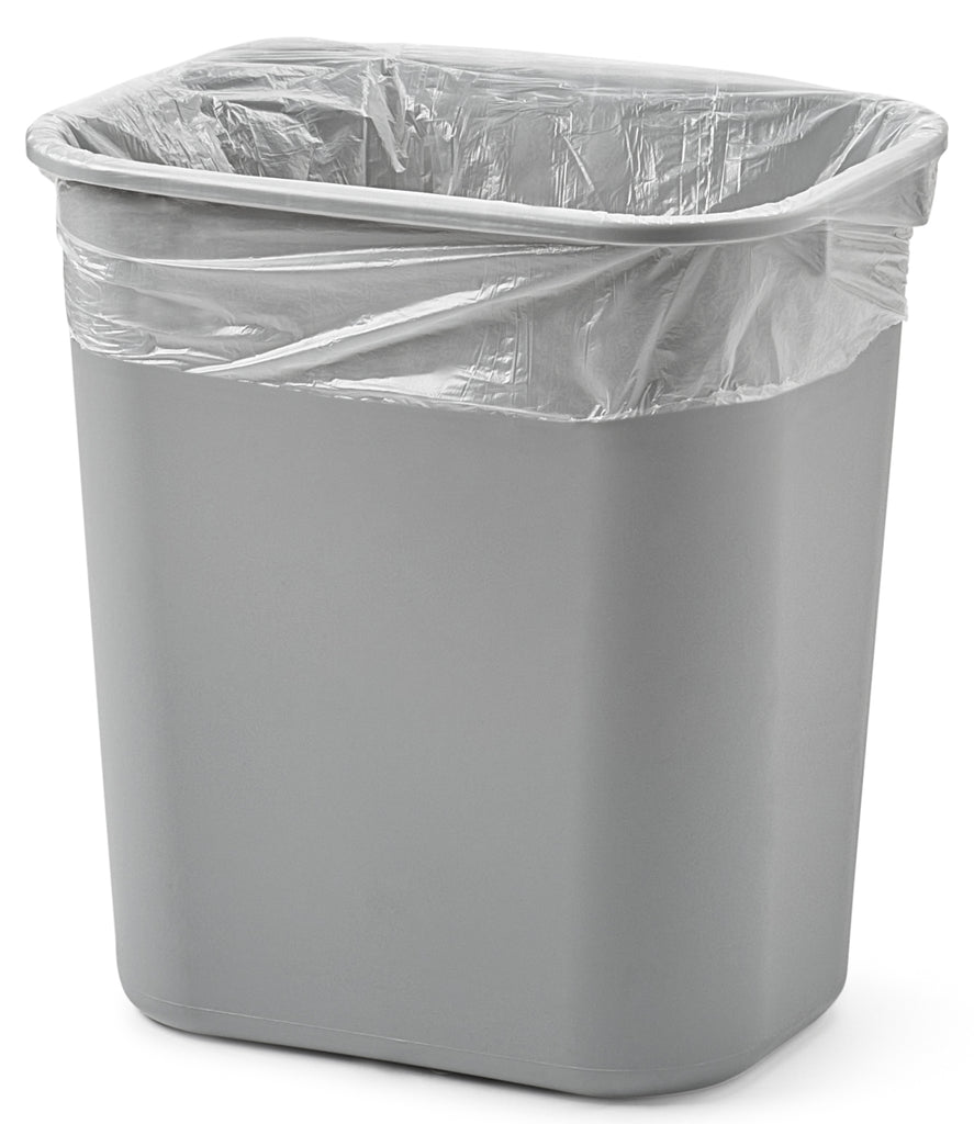 7-10 Gallon 6 Mic Clear Trash Bag | Central Poly