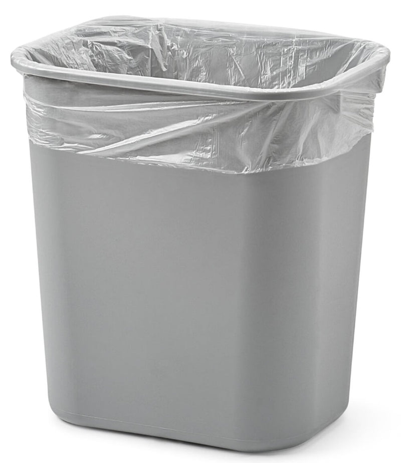 4 Gallon 6 Mic Clear Trash Bag | Central Poly