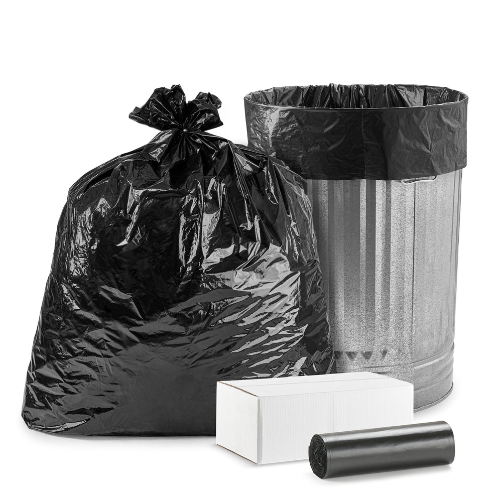20-30 Gallon 1.6 Mil Black Trash Bag | Central Poly